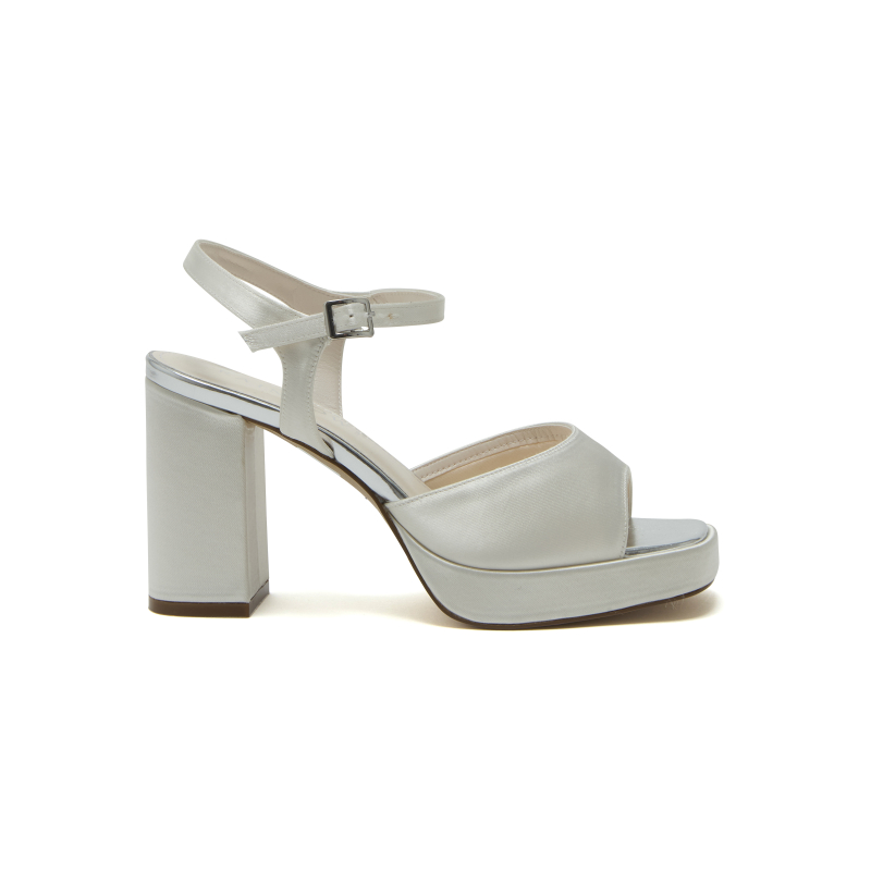 Rainbow Club Nora Platform Brautsandalen in Ivory 9,5 c